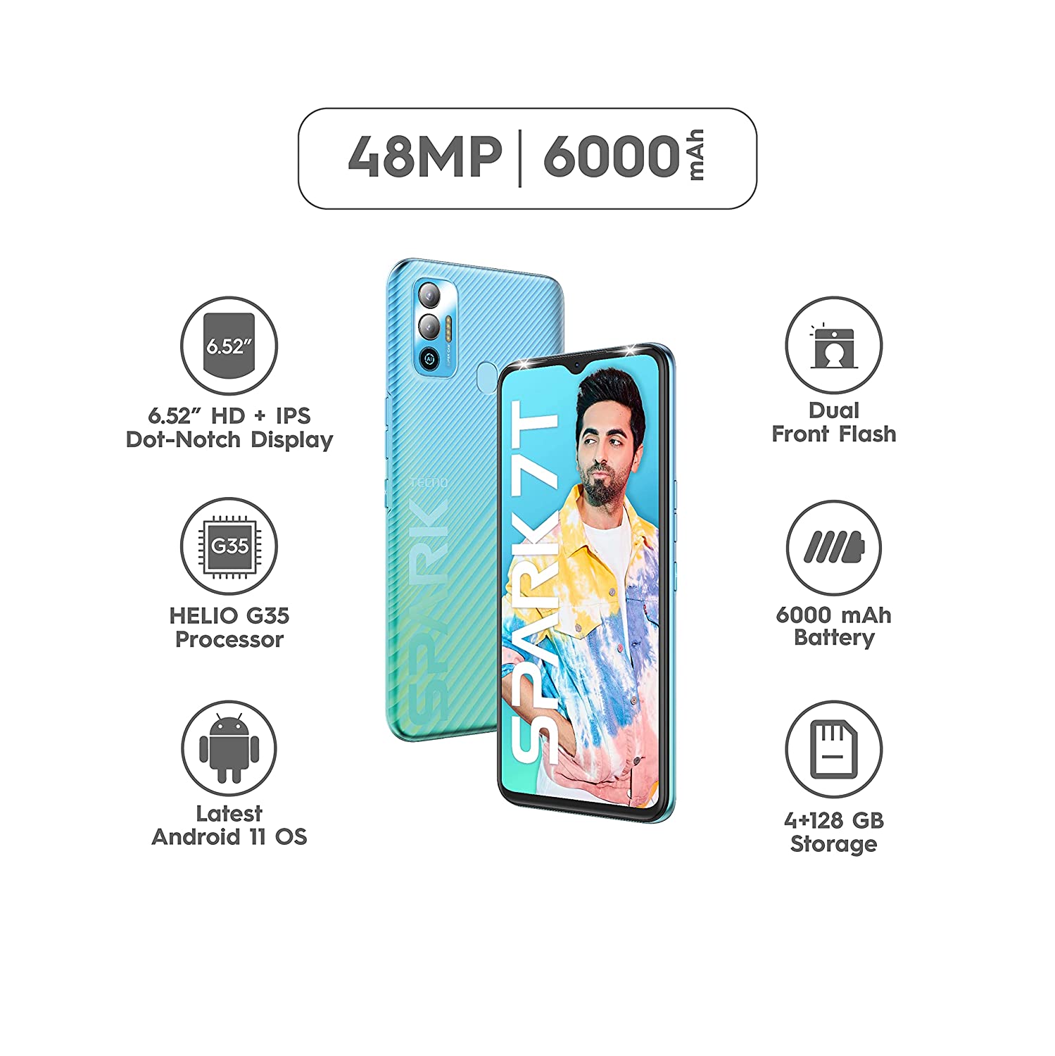 Tecno Spark 7T Smartphone by Tecno - Ahana Info Tech